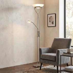 Rabalux 4077 Gamma stojací lampa, stříbrná