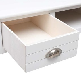 Psací stůl bílý 110 x 45 x 76 cm dřevo 284155