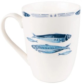 Porcelánový hrnek s rybkami  Fish Blue – 330 ml
