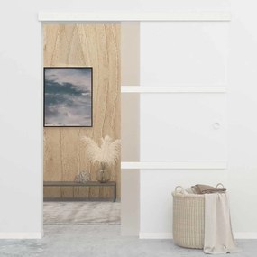 Posuvné dveře s měkkými zarážkami ESG sklo a hliník 90 x 205 cm 288056