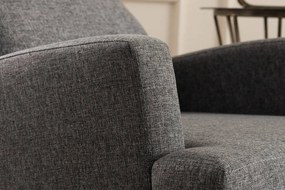 Designové křeslo Barossa tmavě šedé