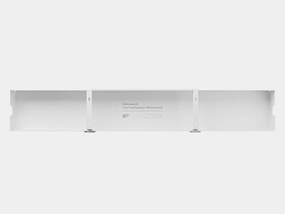 Organizér kabelů pod stůl Bílá / Velký (100 cm)