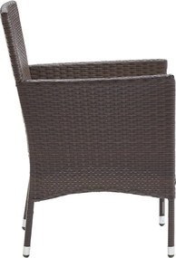 vidaXL Zahradní jídelní židle 2 ks polyratan [310554] Barva: Černá