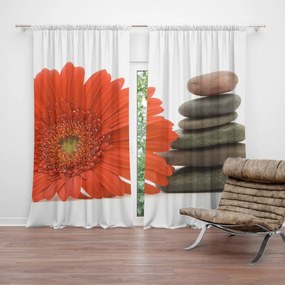 Sablio Závěs Gerbera s kameny: 2ks 140x250cm