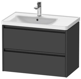Duravit Ketho.2 - Umyvadlová skříňka 55x78x46 cm, 2 zásuvky, grafit mat K25285049490000