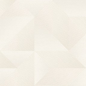Luxusní bílá geometrická vliesová tapeta na zeď, TP422971, Exclusive Threads, Design ID