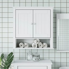 vidaXL Nástěnná koupelnová skříňka BERG 69,5x27x71,5 cm borovice [358550] Barva: Bílá