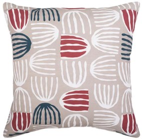 SCANquilt povlak LONA retro béžovovínová 45 x 45 cm