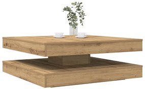 Konferenční stolek otočný o 360º dub artisan 90x90x34,5 cm 3321359