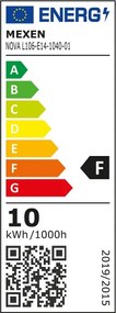 Mexen Nova, LED žárovka plamen E14, C37, 10W, Teplá - 3000K, 1055 lm - L106-E14-1030-01