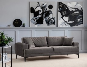 Atelier del Sofa 3-místná pohovka Astana 3 Seater - Anthracite, Antracitová