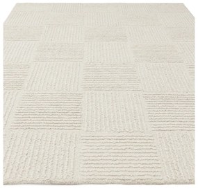 Slonovinový ručně tkaný vlněný koberec 200x290 cm Zennith Grid – Asiatic Carpets
