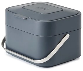 Tmavě šedá nádobka na kompostovatelný odpad Joseph Joseph IntelligentWaste, 4 l