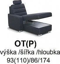 CZ Nábytkář - Kasvo Sedací souprava BORNEO OT-2.5F | Varianta: Whisper 12,Orientace: pravá