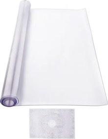 PVC chránič stolu 106,7 × 182,9 cm průhledný plastový tloušťka 2,0 mm