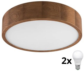 Brilagi - LED Stropní svítidlo CARVALHO 2xE27/60W/230V dub třešeň pr. 37 cm