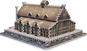 WREBBIT 3D puzzle Pán prstenů: Zlatá síň Edoras / 445 dílků / od 14 le