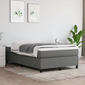 Box spring postel s matrací tmavě šedá 120x190 cm textil 3269684