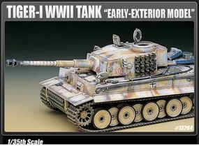 Model kit tank 13264 - tiger-i wwii tank "early-exterior model"