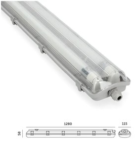 Brilagi - LED Tech. zářivkové svít. OPTIMA T8 2xG13/18W/230V IP65 - paleta 110ks