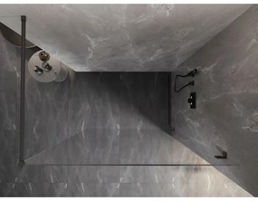 Mexen Lunar, sprchová stěna pravá 120 x 200 cm, průhledná 8 mm, grafitová, 830-120-000-95-00-P