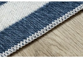 koberec TWIN 22990 Vzor rámu, bavlna, oboustranný, Ekologické třásně velikost 140x190 cm | krásné koberce cz