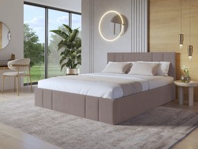 Eka Čalouněná postel SAMANTA 120x200 cm Barva látky Trinity: Zelená (Trinity 2312)