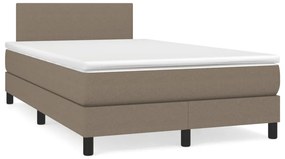 Box spring postel s matrací taupe 120x190 cm textil 3269713
