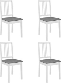 5dílný jídelní set MDF bílý 276396