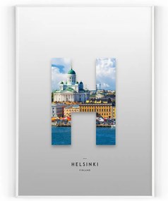 Plakát / Obraz Helsinki Pololesklý saténový papír 210 g/m² A4 - 21 x 29,7 cm