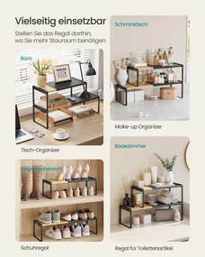 Set 2 výsuvných kuchyňských polic KCS051B01