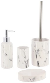 Koupelnový pohár Nardi Marble, bílá, 200 ml