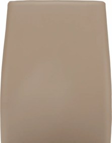 Jídelní židle SIGNA - šedohnědá TAUPE ekokůže / šedý kov