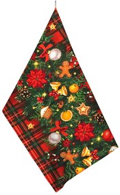 Bellatex Kuchyňská utěrka 1 ks 50x70 cm Vánoce perníček Červená,Zelená