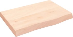 Koupelnová deska 60x40x(2-6) cm neošetřené masivní dřevo 3156010