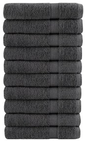 Prémiové ručníky SOLUND 10 ks antracitové 100x200 cm 600 g/m² 137174