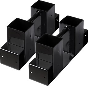 Stojan pro ukládání dřeva Wiltec – 335 × 85 × 130 mm, sada 2 ks (51462)