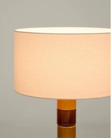 Stojací lampa s textilním stínidlem (výška 146 cm) Mavran – Kave Home