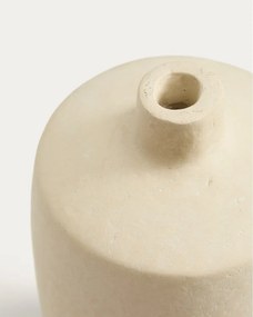 Krémová váza z papírmaše (výška 26 cm) Mireni – Kave Home