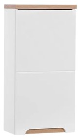 Závěsná koupelnová skříňka Bali 830 1D bílá/dub votan