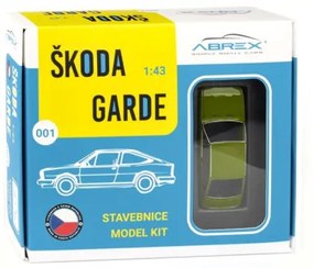 Abrex Stavebnice Škoda Garde (1982) Zelená Olivová, 1:43