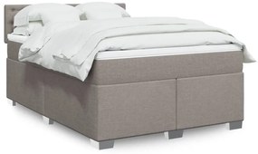 Box spring postel s matrací taupe 140x190 cm textil 3288201