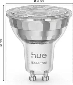 Philips Hue Essential WCA GU10 2 ks / Chytrá LED žárovka / 4,7 W / 345