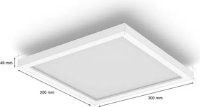 Philips - LED Stmívat. stropní svítidlo Hue AURELLE LED/19W/230V 30x30 cm bílá