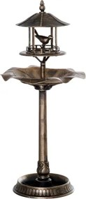 Outsunny Vanička pro ptáky 3 v 1 Ø 50 x 113H cm polypropylen Antik Bronz