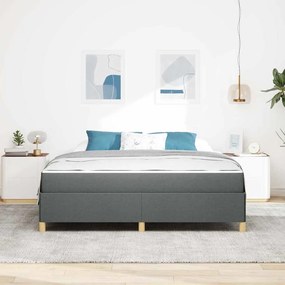 Rám postele Tmavě šedá 180 x 200 cm textil 3398956
