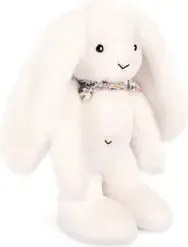Doudou Plyšový králíček s šátkem 35 cm bílý / od 0 měsíců