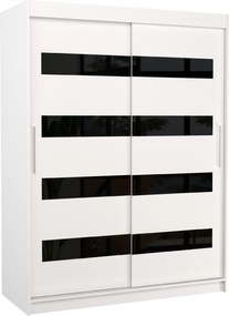 ADRK Furniture Skříň posuvná se zrcadlem MARTINEZ 150 ADRK-SW-MAR-W-BL-150