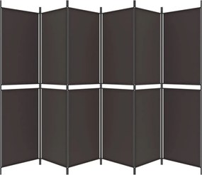 vidaXL 6dílný paraván 300x200 cm textil [350238] Barva: antracitová