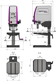 OPTIMUM Stolní vrtačka OPTIMUM® OPTIdrill DX 17 E
